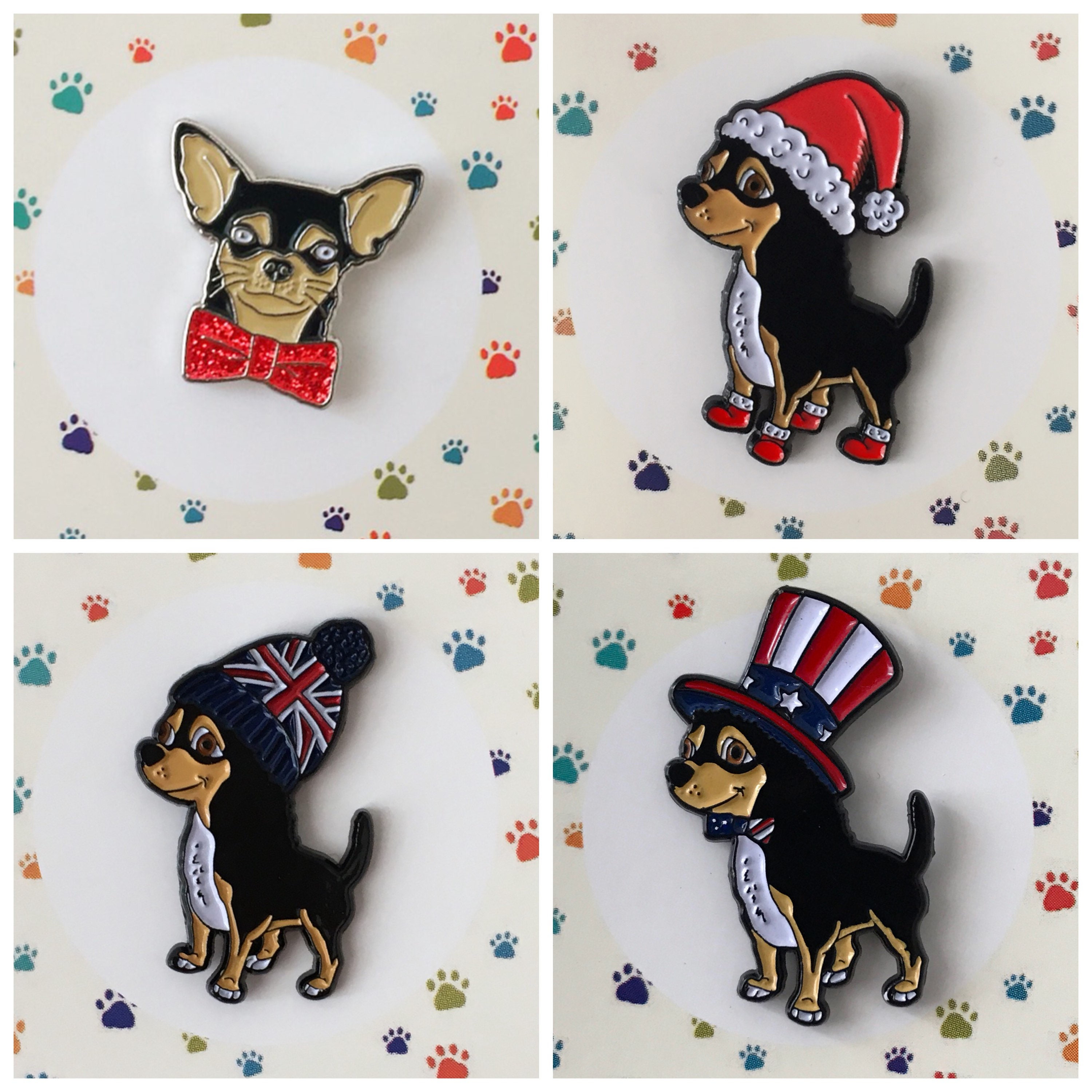 Chihuahua Dog Lapel Pin Bundle | Etsy