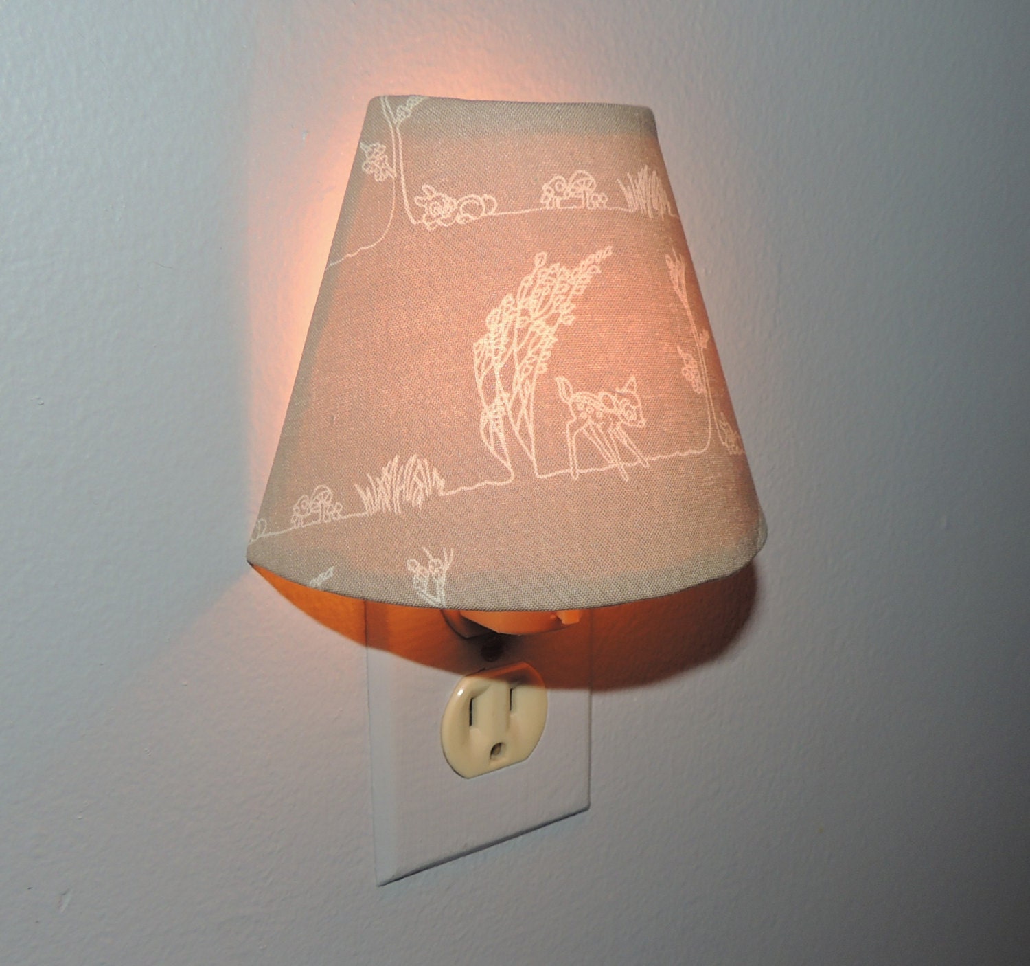 Bambi Night Light With Shade and on & off Switch 5 Watts - Etsy