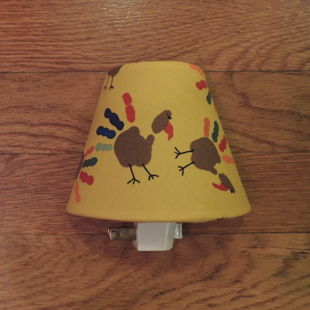 Thanksgiving Turkey Holiday Night Light With Shade and on & off Switch ...