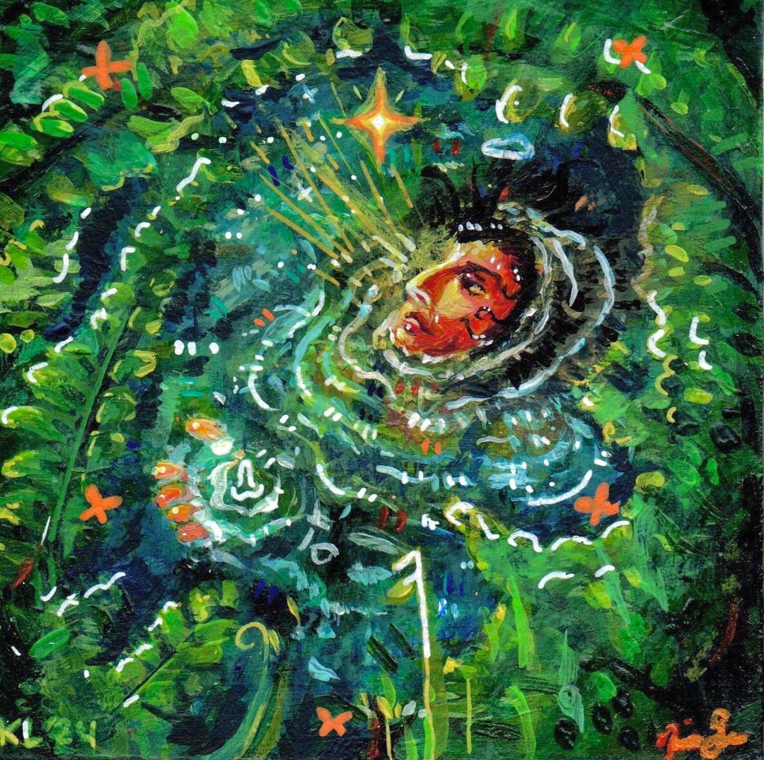 Forest Float- Original Acrylic Painting - Etsy