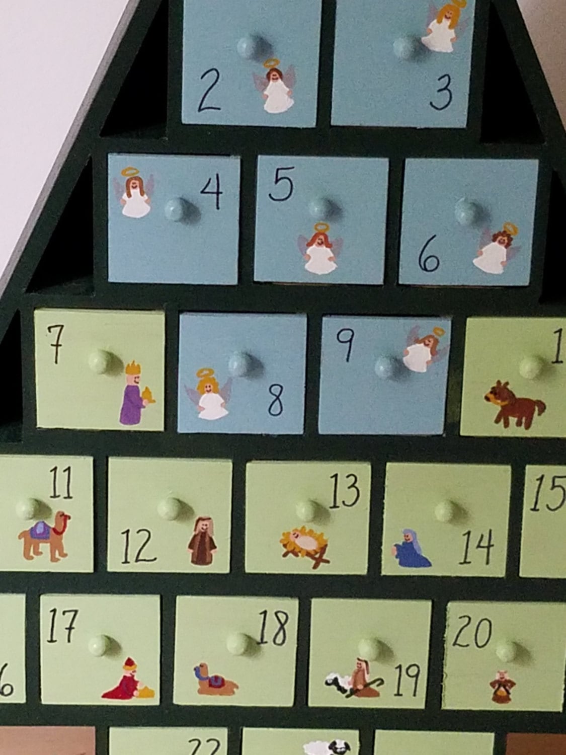 Advent Calendar Tree - Nativity Themed - Etsy