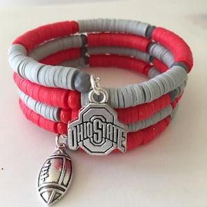 Ohio State Buckeyes Bracelet - Etsy