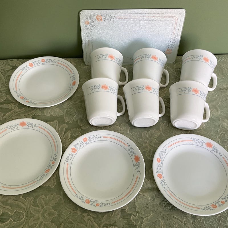 Pink Tulip Dinnerware - Etsy