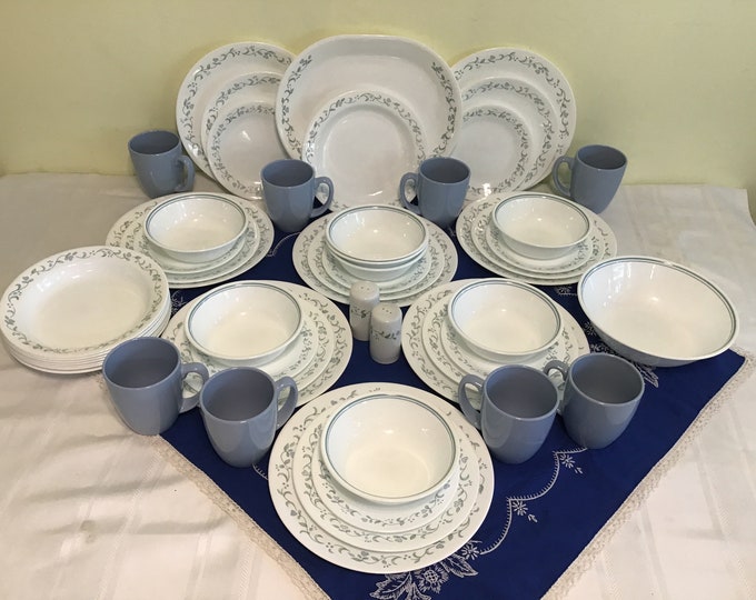Vintage 52 Piece Set of Corelle by Corning Ware, Country Cottage ...
