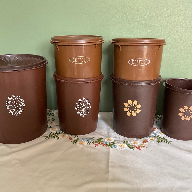 Vintage Tupperware Canisters - Etsy