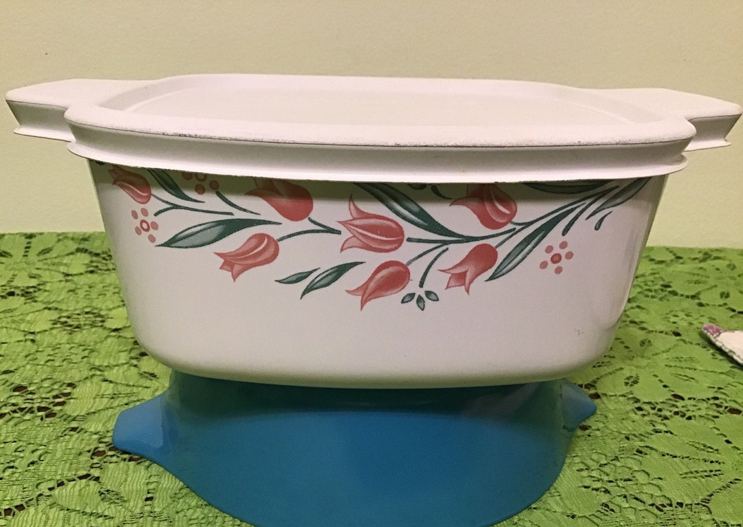Vintage Corning Ware Casserole Baking Dish, Pink Tulips, Rosemarie Tulip Pattern, 1.5 Liter. - Etsy