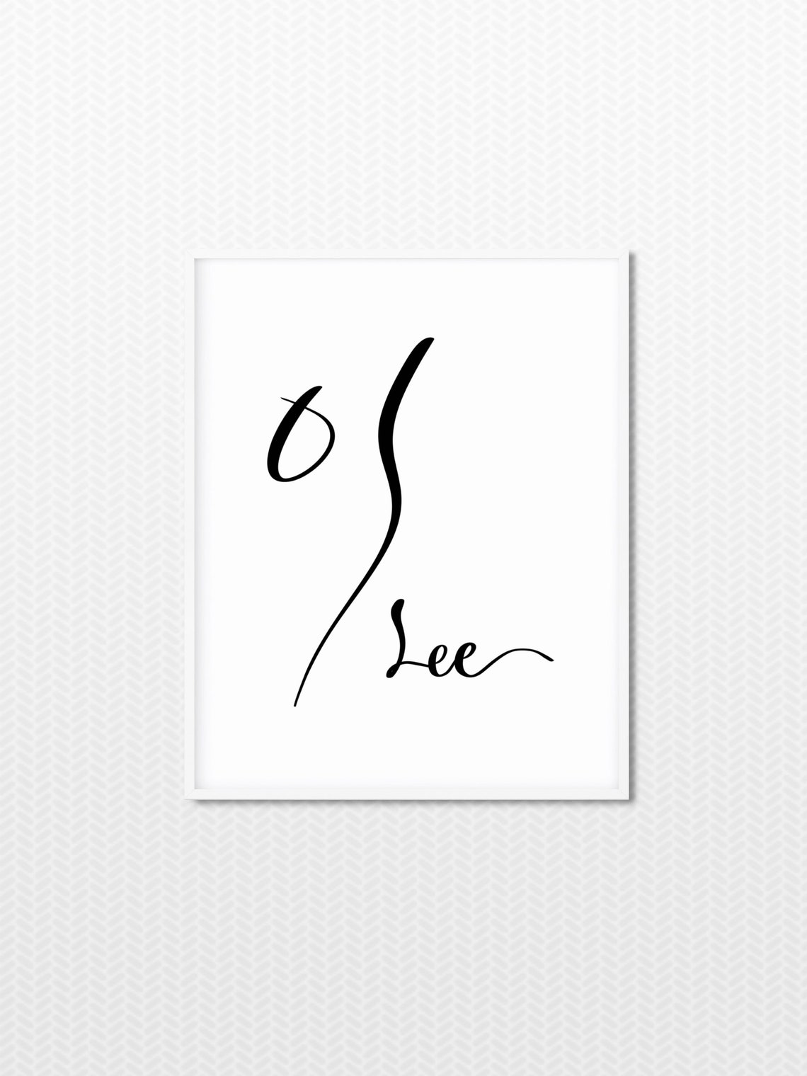 LEE Family Name Printable Family Name Decor Korean Name - Etsy