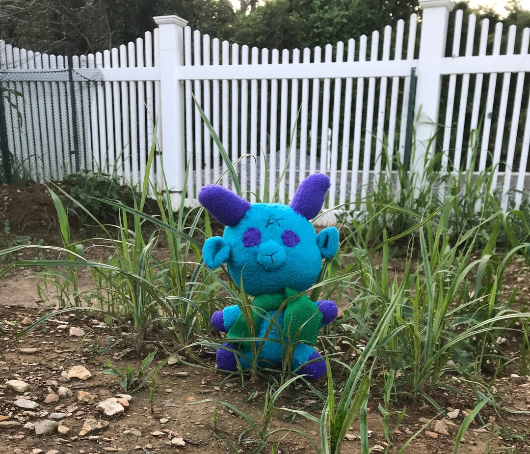 Teal Goat Plushie - Etsy