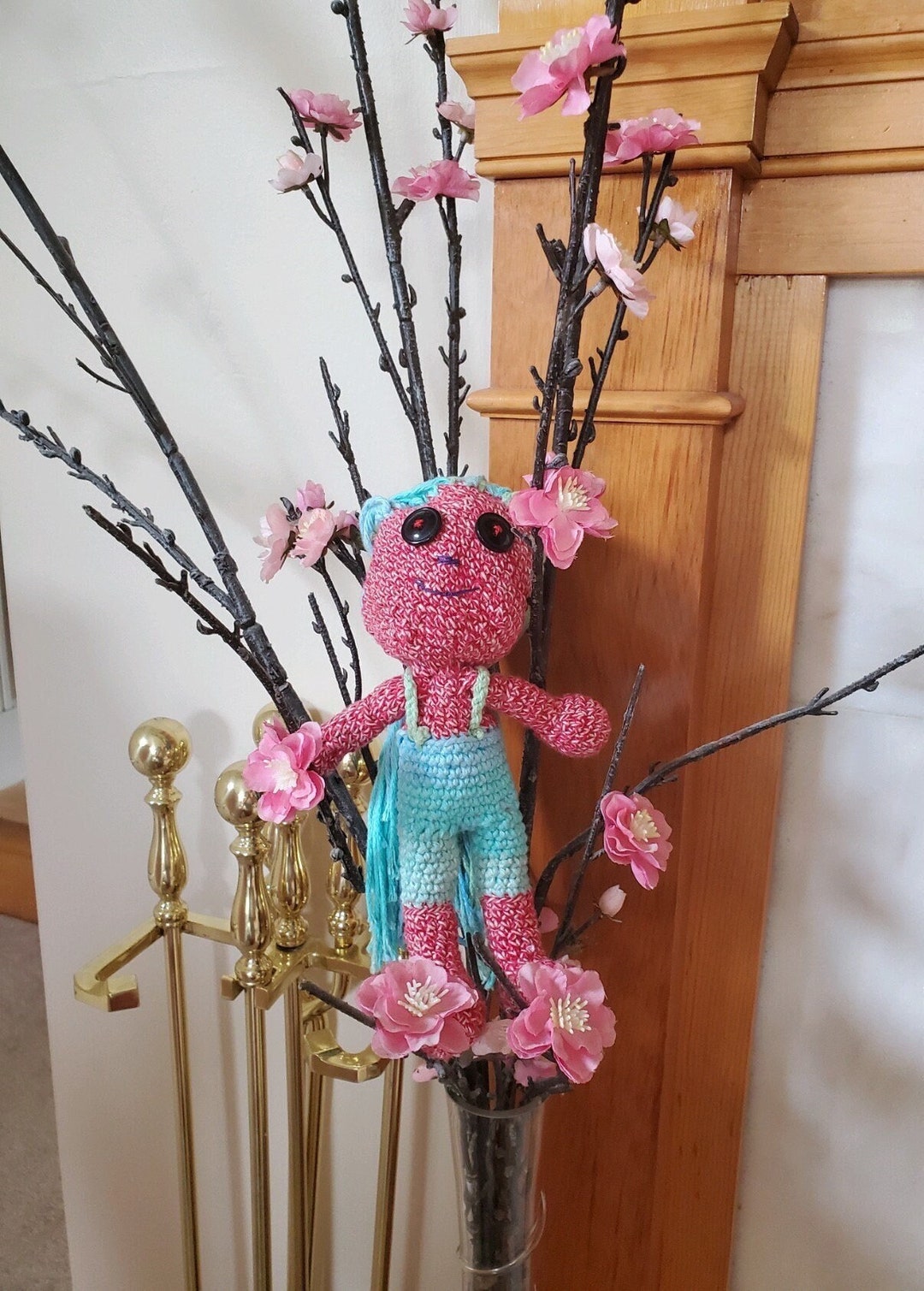 Green Hair Doll Amigurumi - Etsy