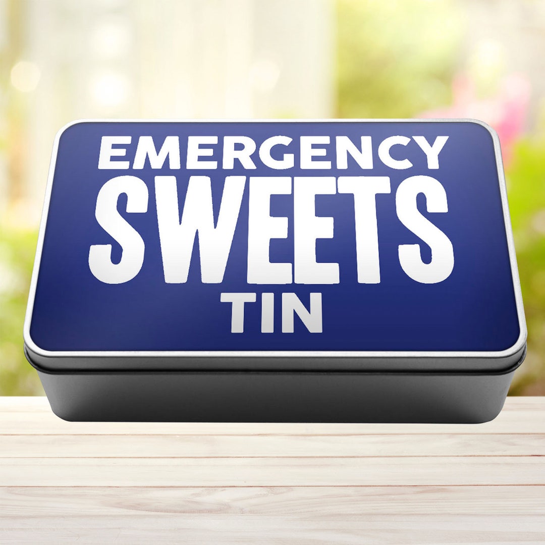 Navy Sweet Storage Tin, Chocolate Box, Goodie Bag, Metal Tin Box ...