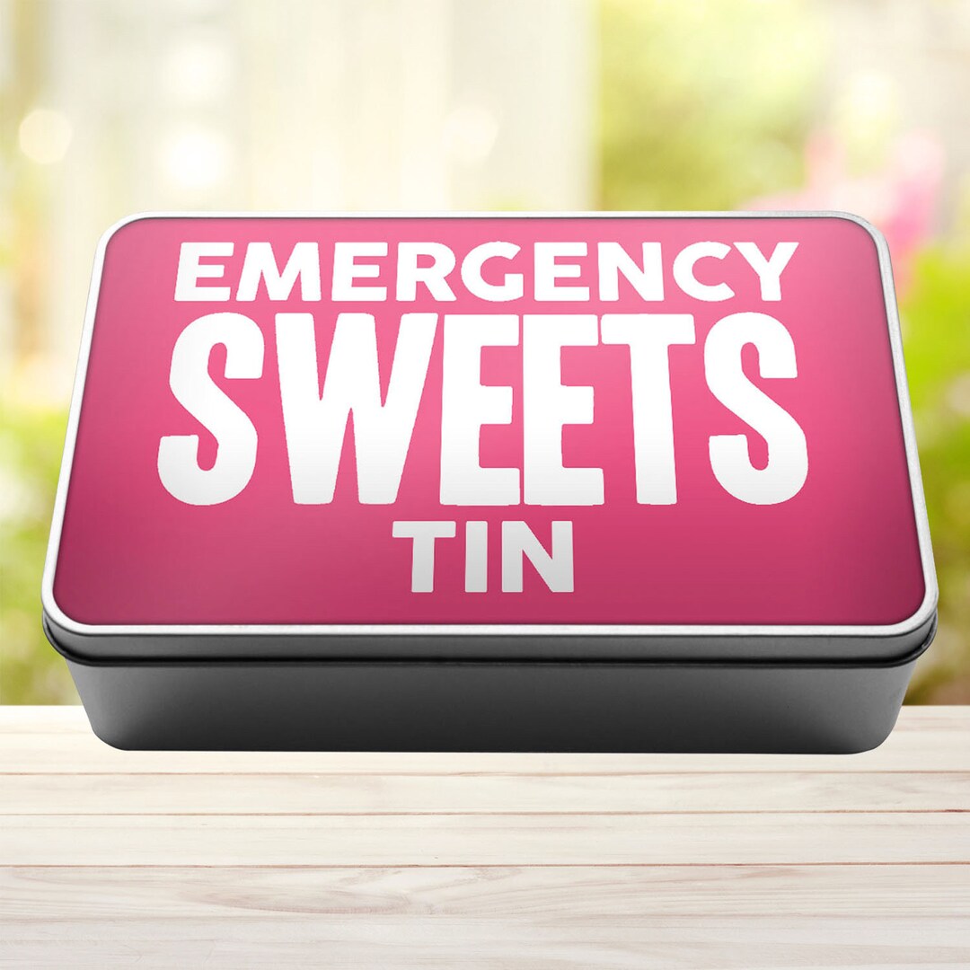 Pink Sweet Storage Tin, Chocolate Box, Goodie Bag, Metal Tin Box ...