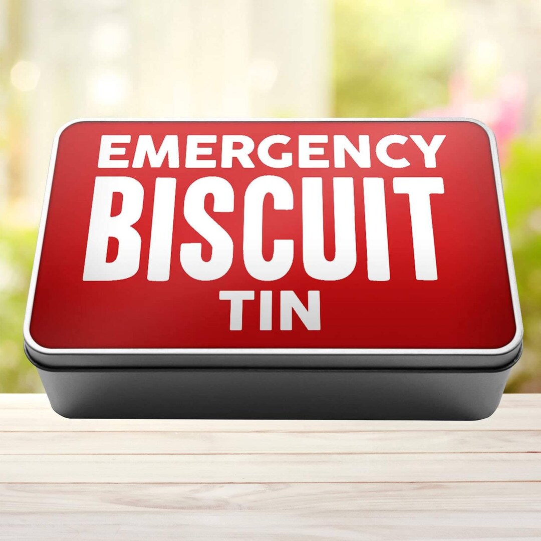 Red Biscuit Storage Tin, Sweetie Jars, Goodie Box, Metal Tin Box ...
