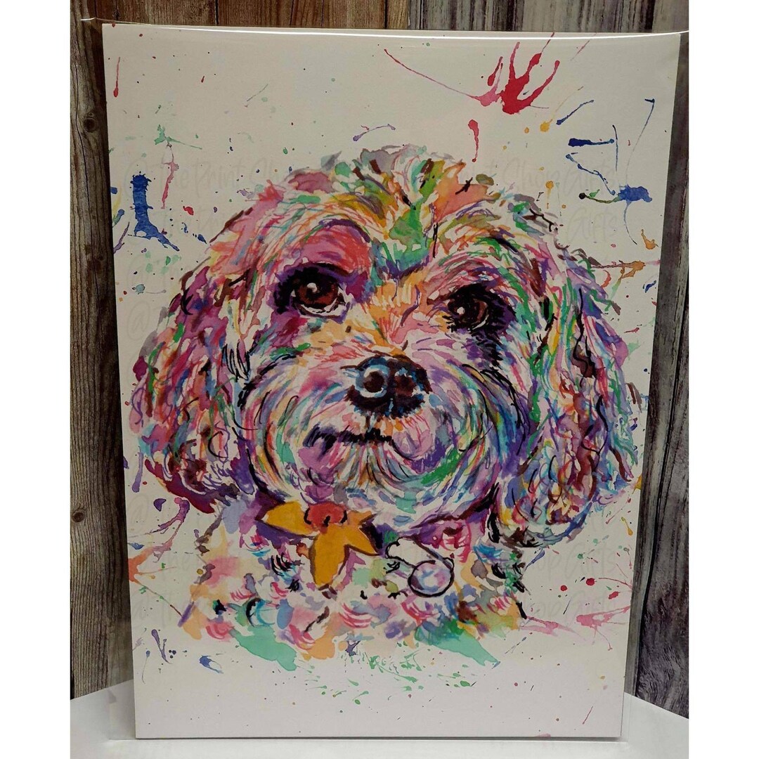 Cavapoo Artwork Print, Animal Kitchen, Watercolour Cavapoo Art, New ...