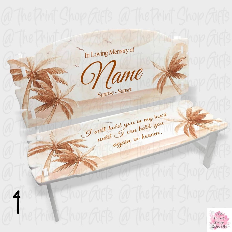 Butterfly Memorial Photo Ornament, Personalised Memory Bench, Gift for ...