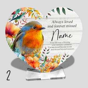 Hummingbird Memorial Ornament, Personalised Memory, Gift for Loss Of ...