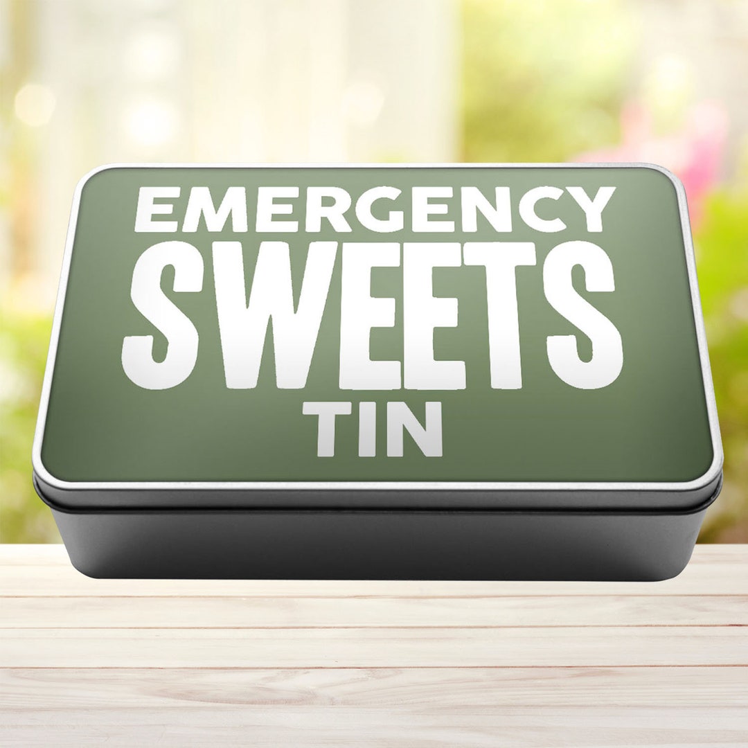 Sage Green Sweet Storage Tin, Chocolate Box, Goodie Bag, Metal Tin Box ...
