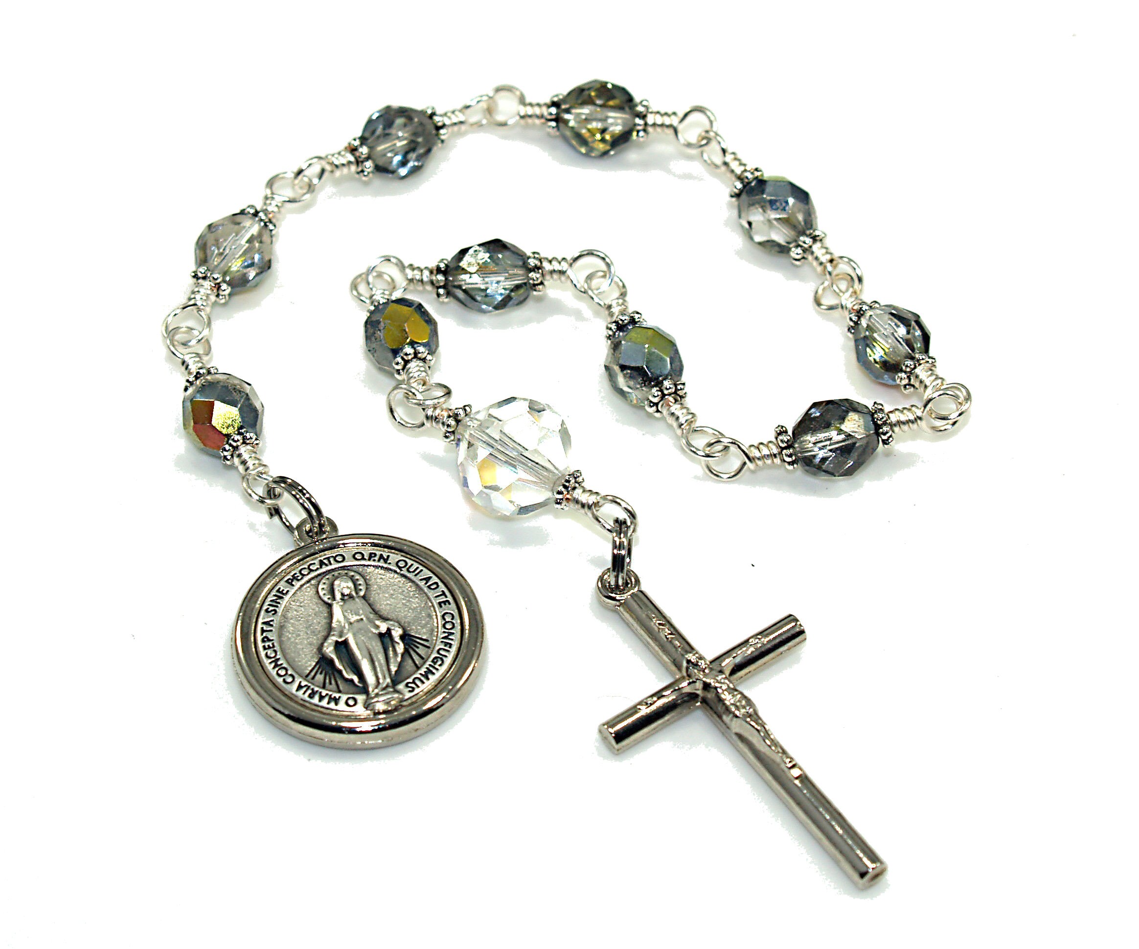 Miraculous Medal One Decade Rosary, Catholic Rosary, Tenner Rosary ...