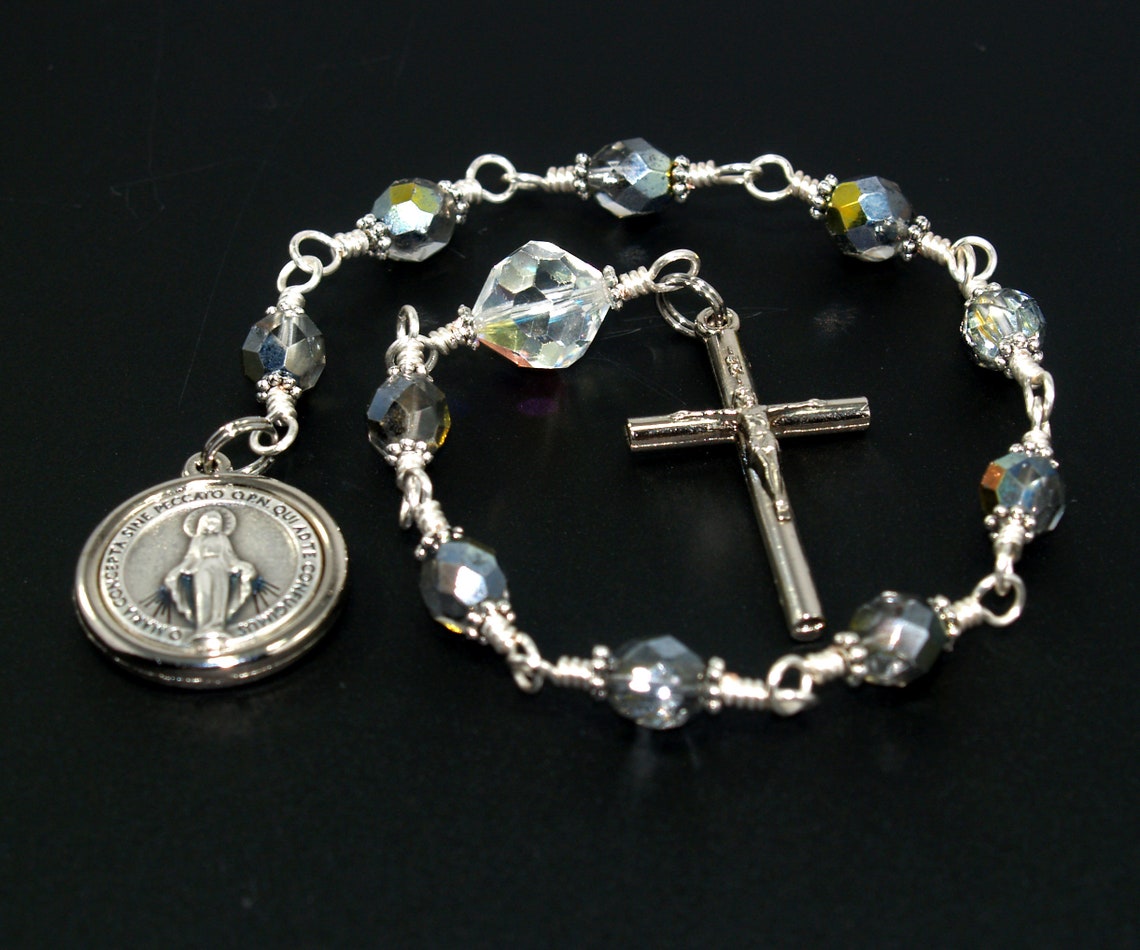 Miraculous Medal One Decade Rosary, Catholic Rosary, Tenner Rosary ...