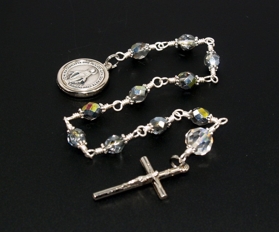 Miraculous Medal One Decade Rosary, Catholic Rosary, Tenner Rosary ...