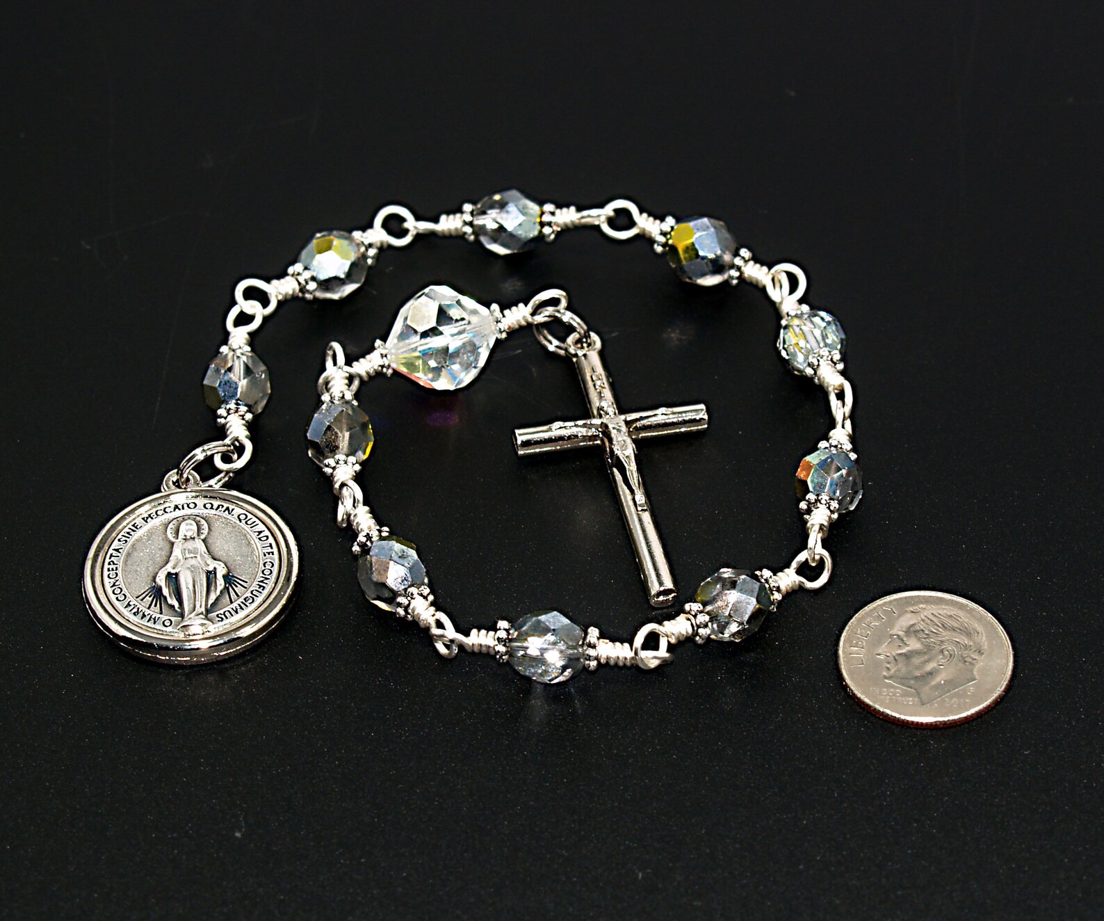 Miraculous Medal One Decade Rosary, Catholic Rosary, Tenner Rosary ...