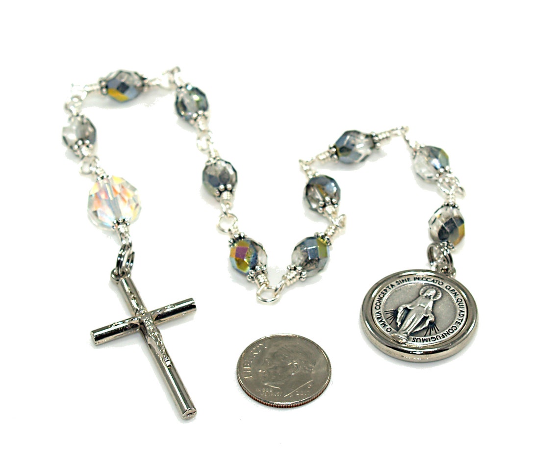 Miraculous Medal One Decade Rosary, Catholic Rosary, Tenner Rosary ...