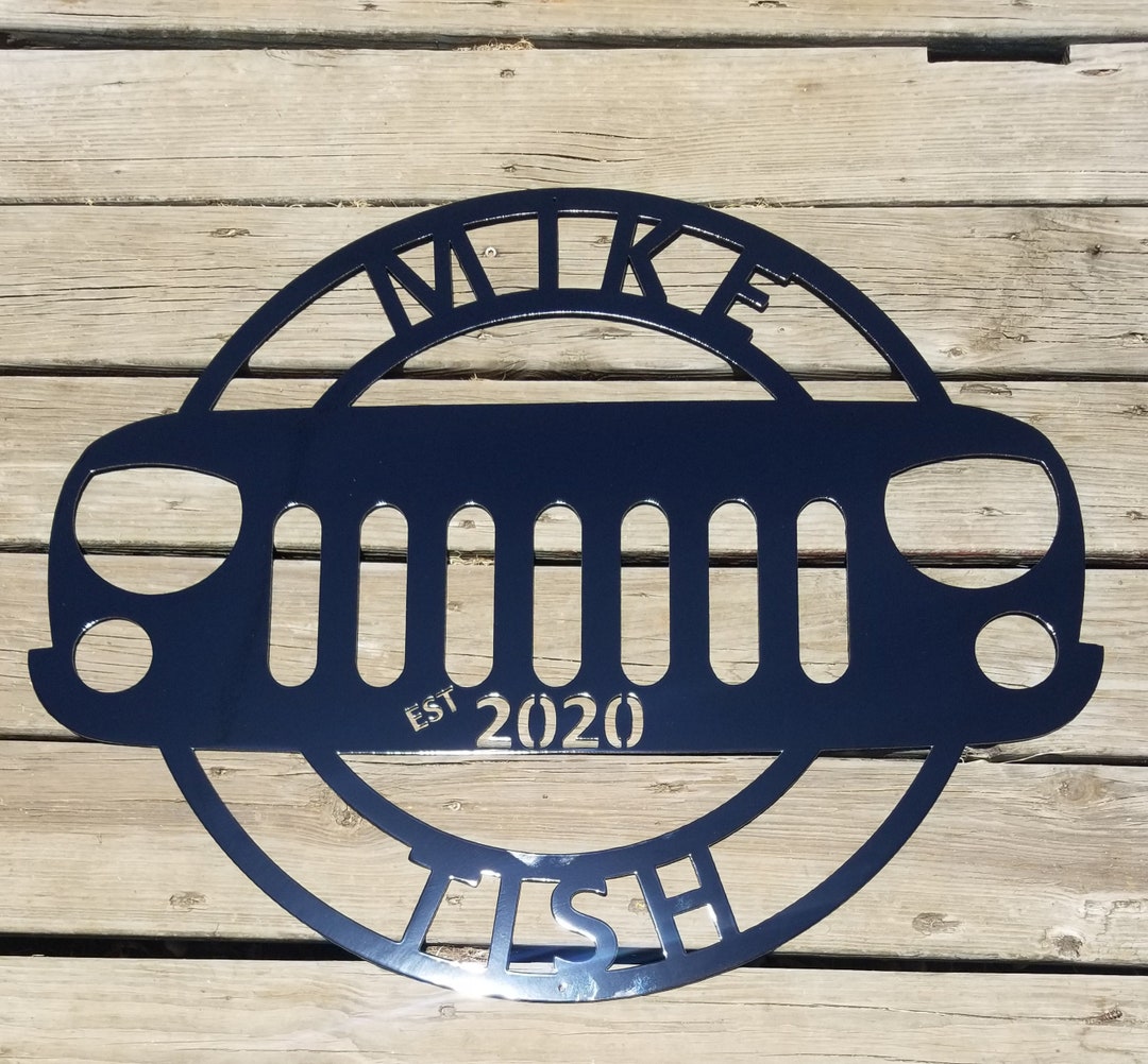 Jeep Monogram Name 18 Made in Waco TX - Etsy