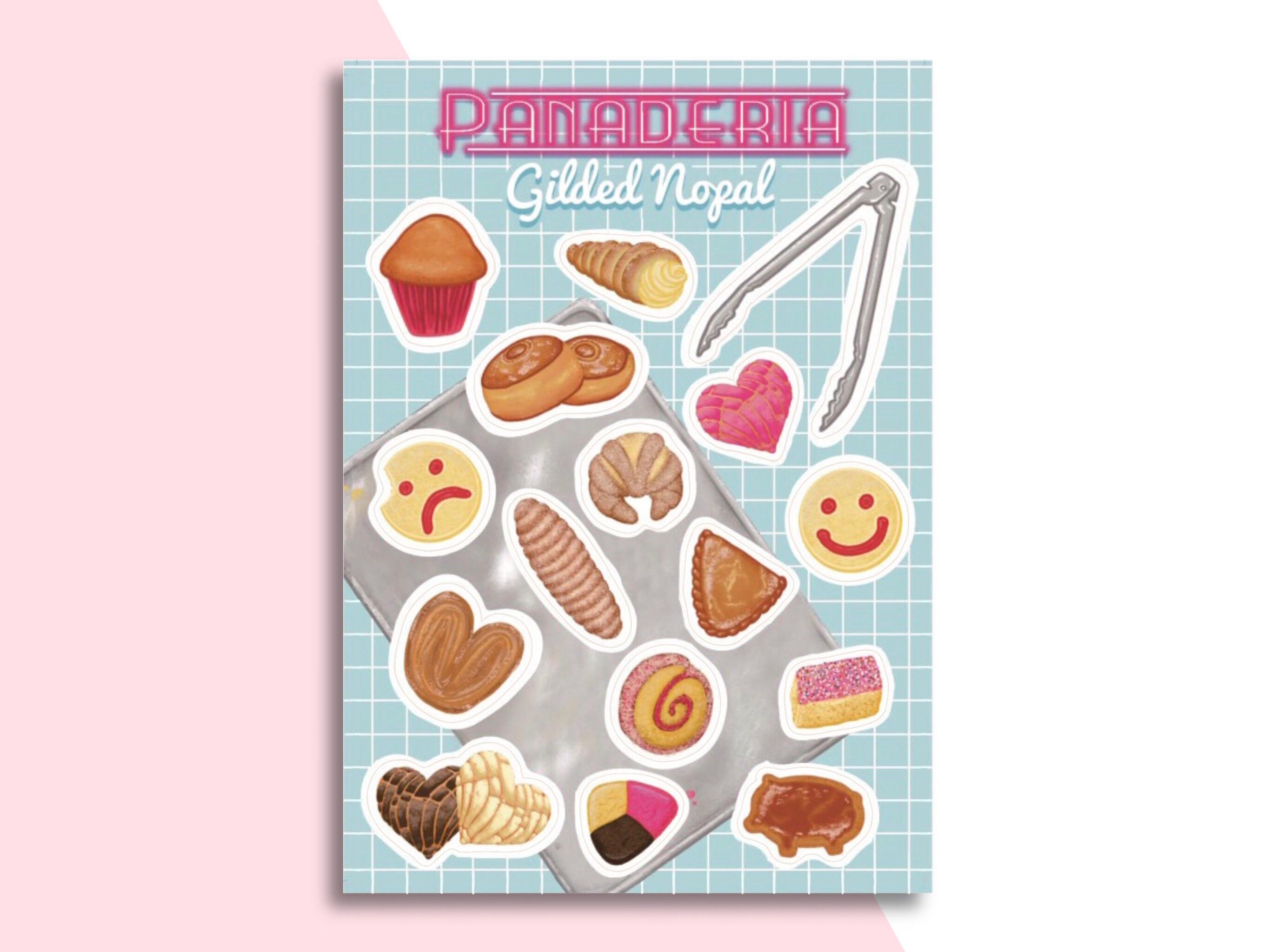 Pan Dulce Sticker Sheet Concha Heart Sticker Pan Dulce Vinyl - Etsy