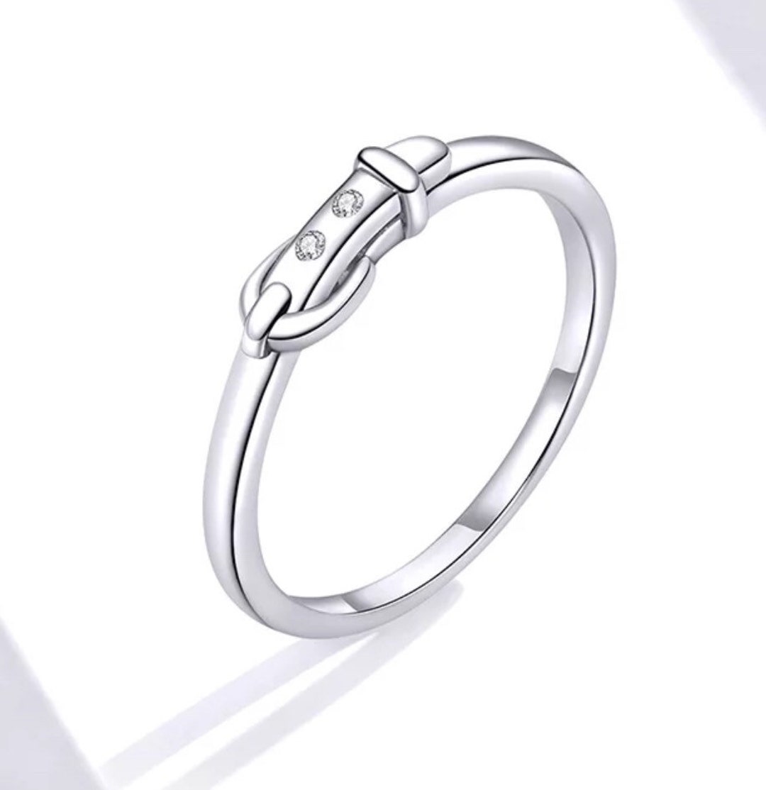 Sterling Silver Belt Buckle Ring Horse Belt Loop Ring - Etsy