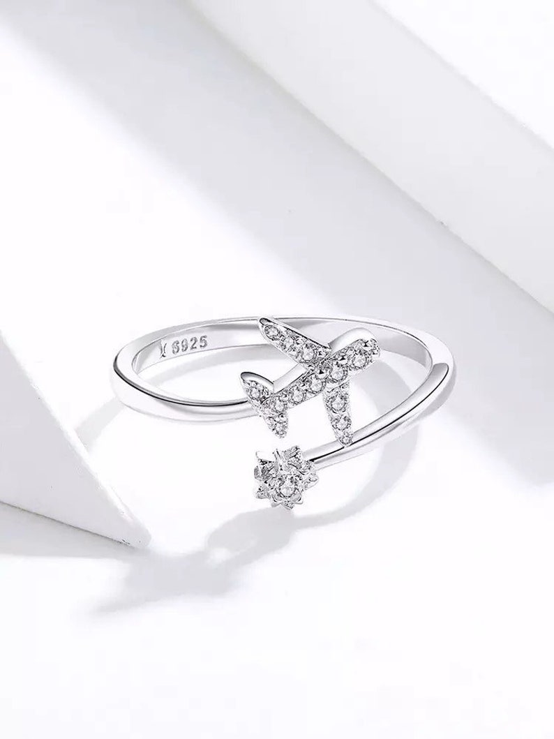 Airplane Ring Airplane Jewellery Travel Gifts Flight - Etsy UK