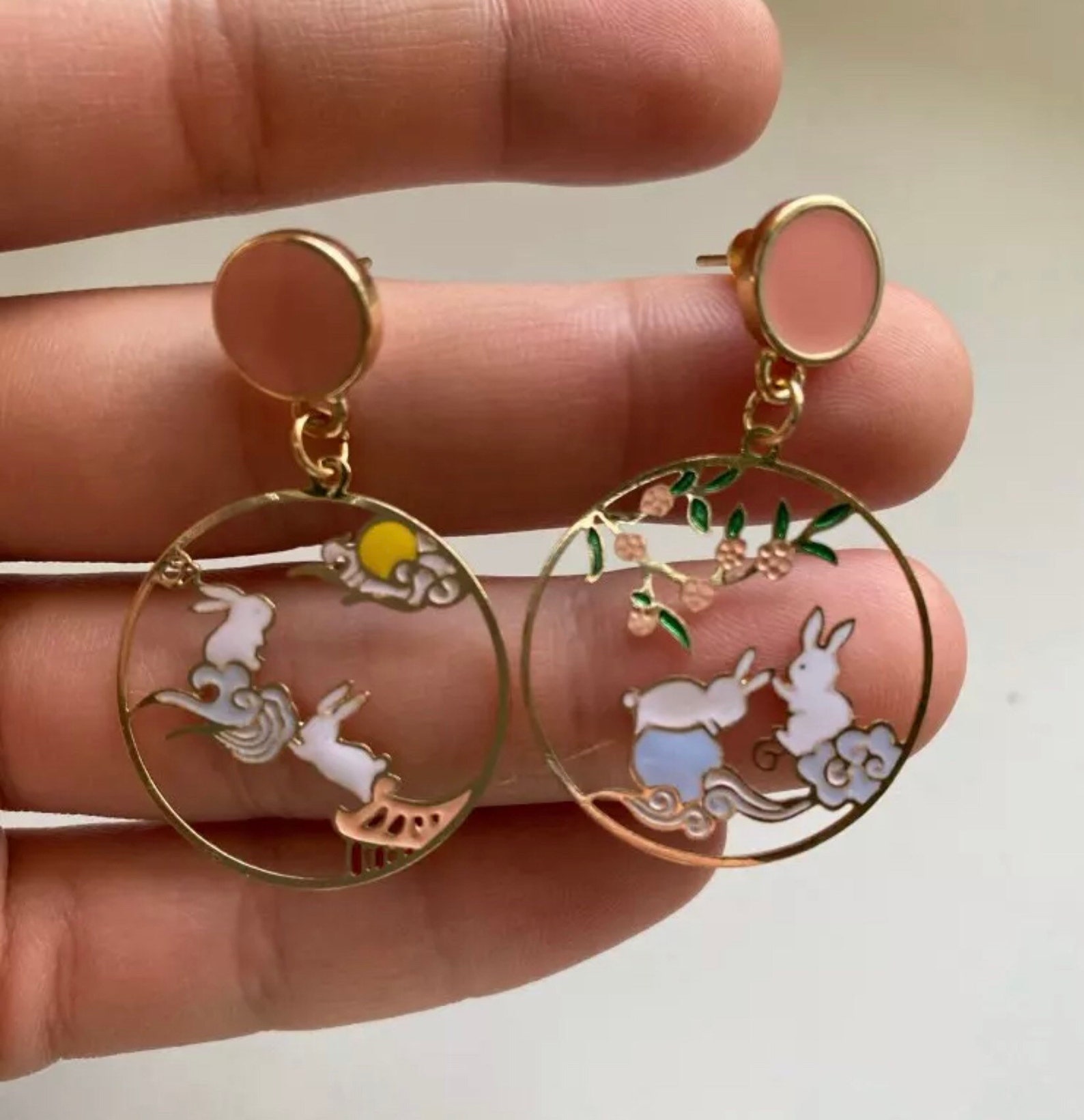 Clip on Earrings Bunny Earrings Rabbit Clip on Earrings | Etsy UK