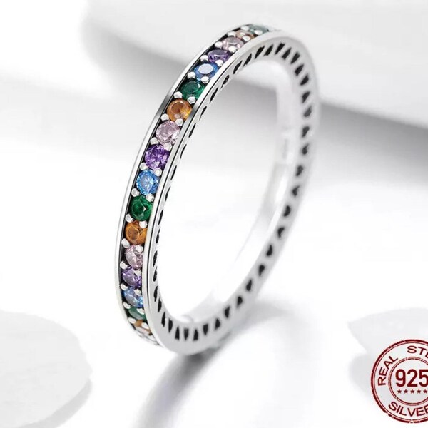 Rainbow Ring - Etsy