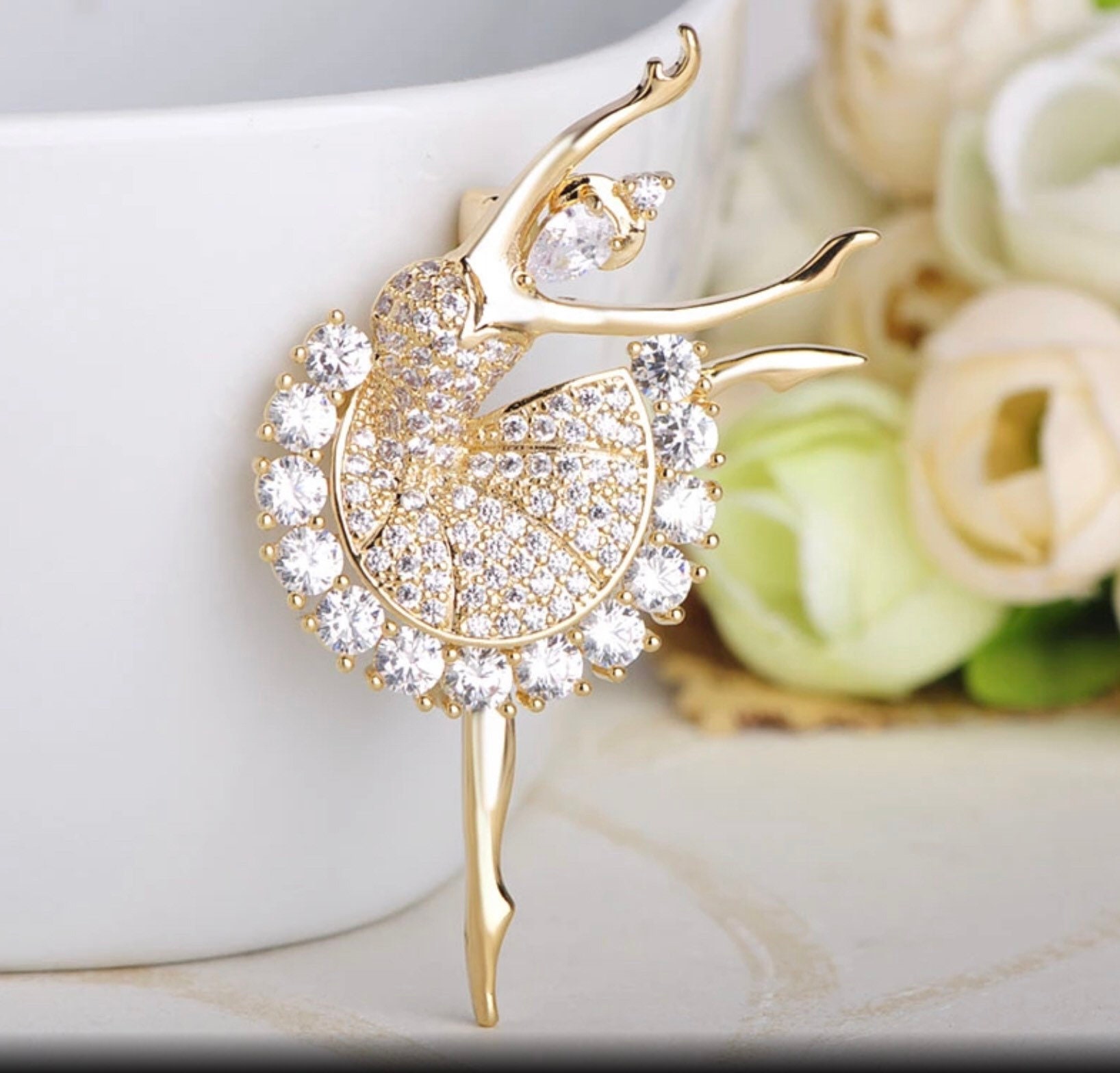 Ballerina Brooch. Dancer Brooch. Ballet Dancer Brooch. - Etsy UK