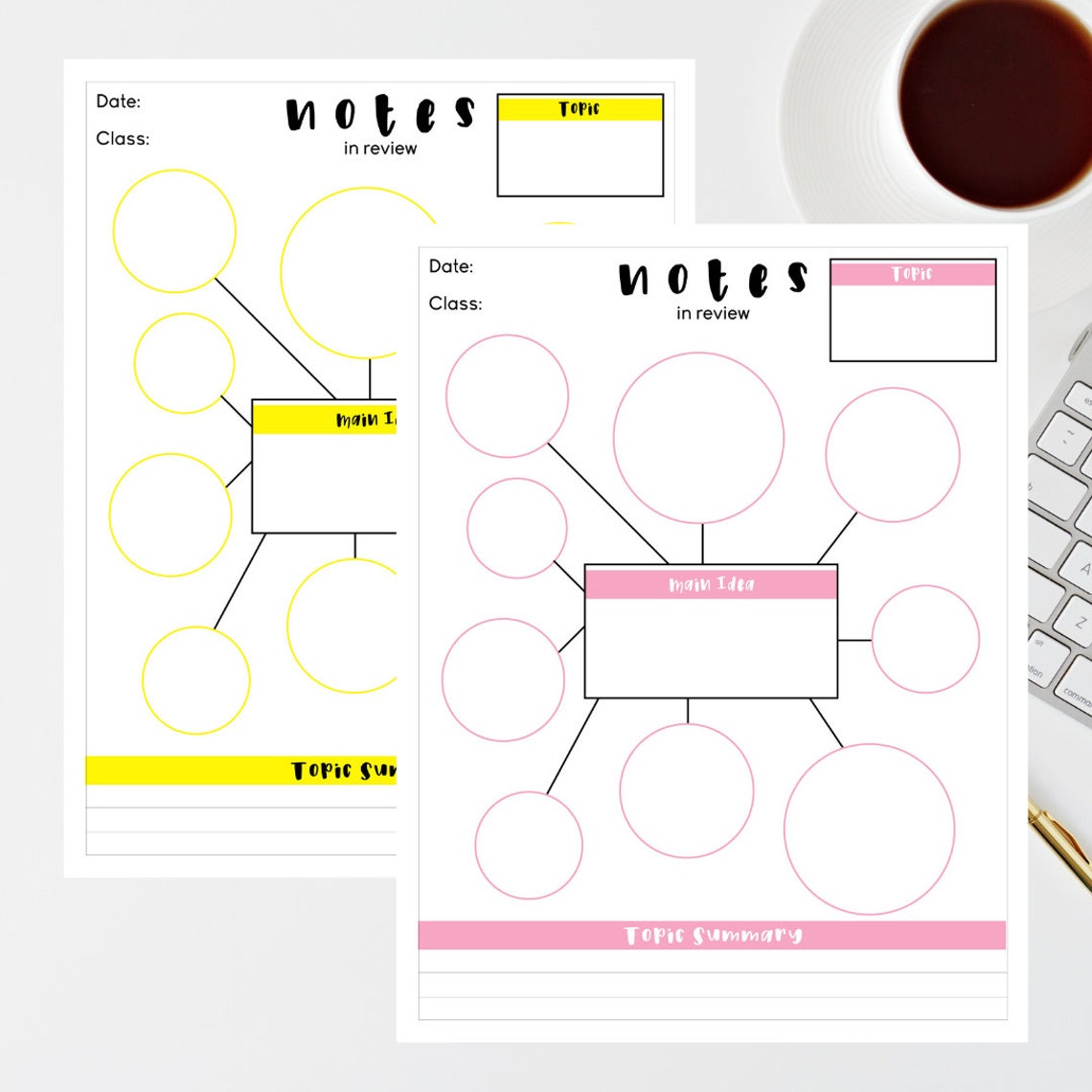 PRINTABLE Note Templates for Ipad Goodnotes Homeschool - Etsy