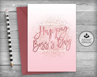 Thank you boss card | Etsy