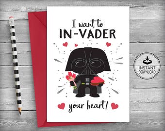 Darth Vader Valentine Card | Etsy