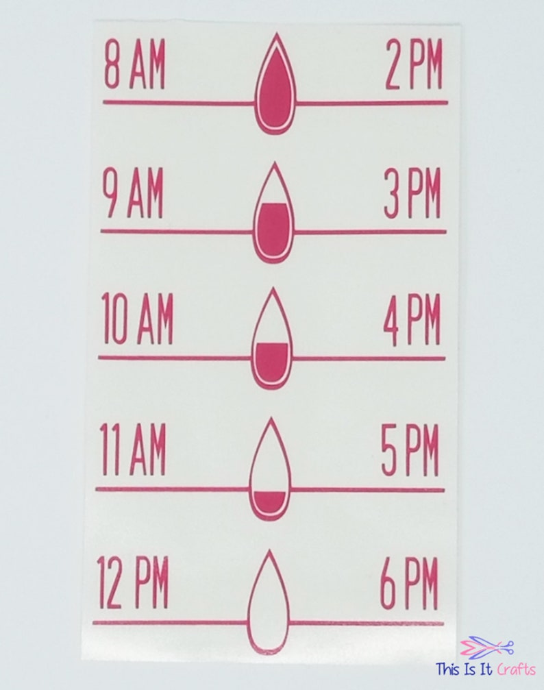 Water Timeline Decal Water Motivation Decal Sports Bottle | Etsy