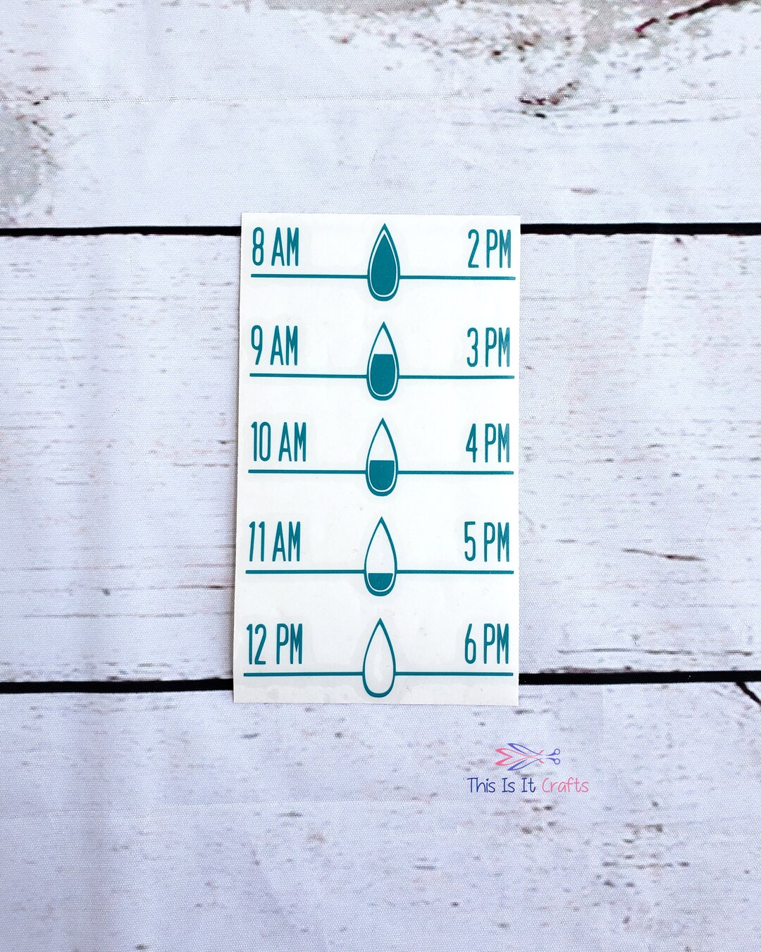 Water Timeline Decal Water Motivation Decal Sports Bottle - Etsy