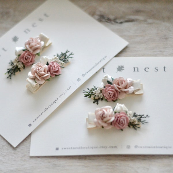 Ivory Hair Clips - Etsy