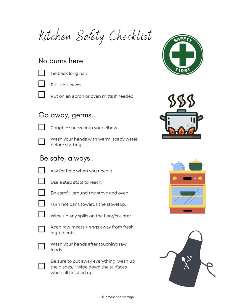 Let's Get Cooking Simple Ideas Homeschool Printable & Kitchen Skills ...