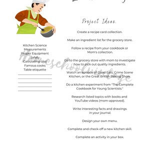 Let's Get Cooking Simple Ideas Homeschool Printable & Kitchen Skills ...