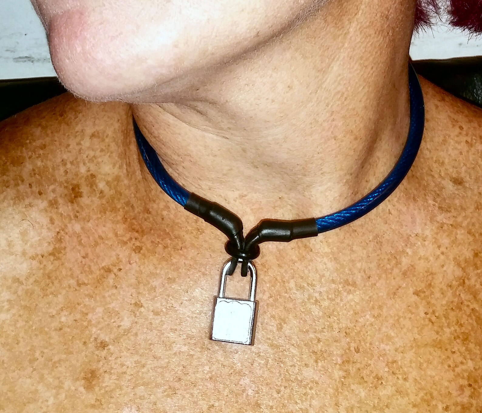 Discreet Steel Cable Padlock & Key Slave Collar Wear 24/7 | Etsy