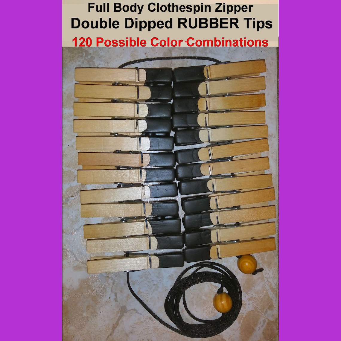 Full Body Clothespin Zipper Torture 24 Rubber Tipped Etsy