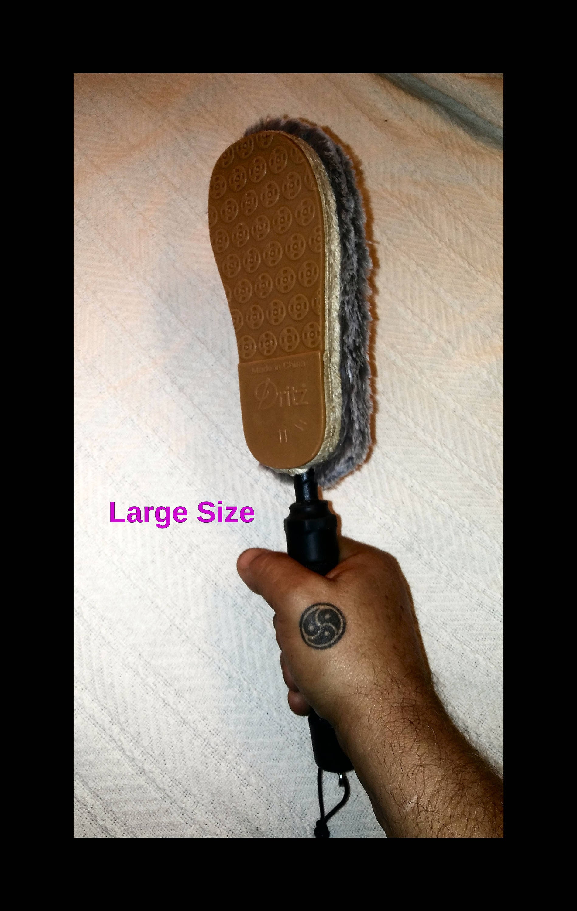 Rubber Sole Shoe Paddle / Soft Fur Side Pleasure or Pain - Etsy UK