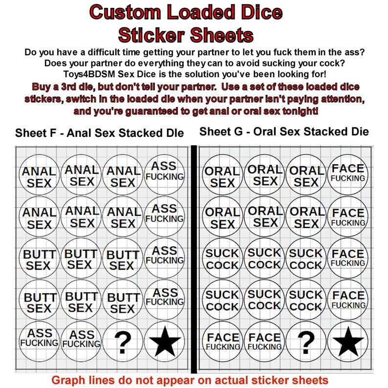 Kinky Sexy Customizable Erotic Sex Game Dice Choice Of Etsy