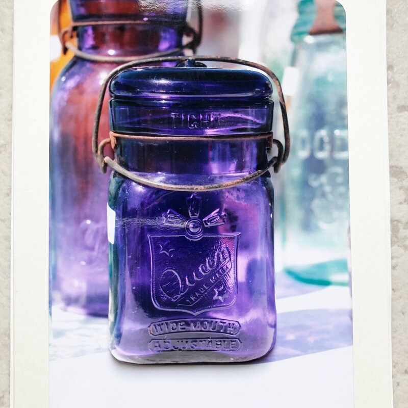 Purple Mason Jars - Etsy