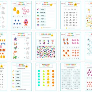Spring I Spy Worksheets, Spring Printable Activities, Easter Activity ...