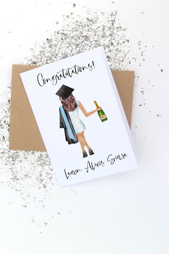 Custom Graduation Card Congratulations Personalized - Etsy