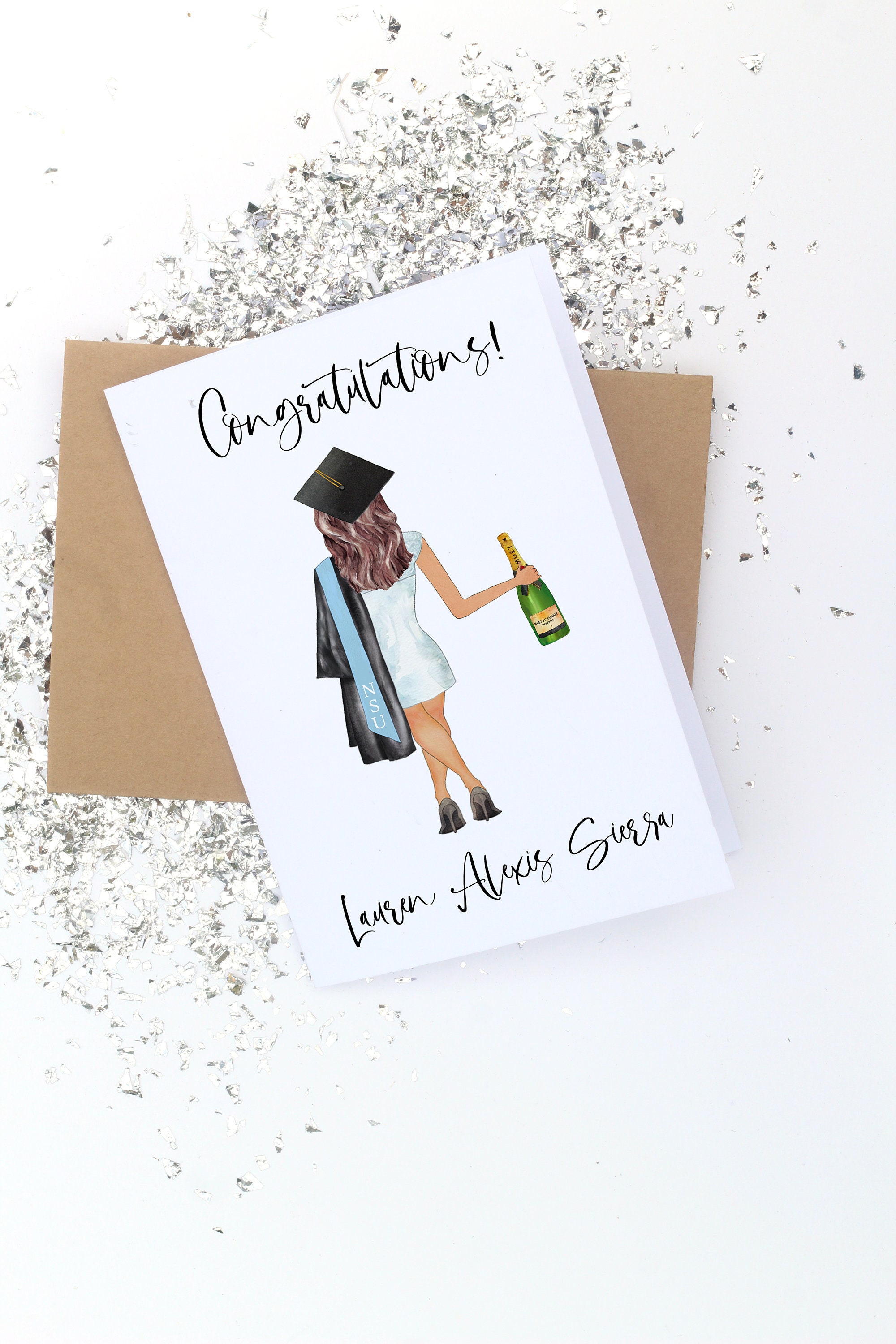 Custom Graduation Card | Congratulations | Personalized Greeting Card ...