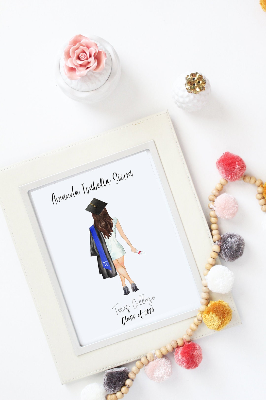 Personalized Graduation Gift | Custom Illustration | Grad Print ...