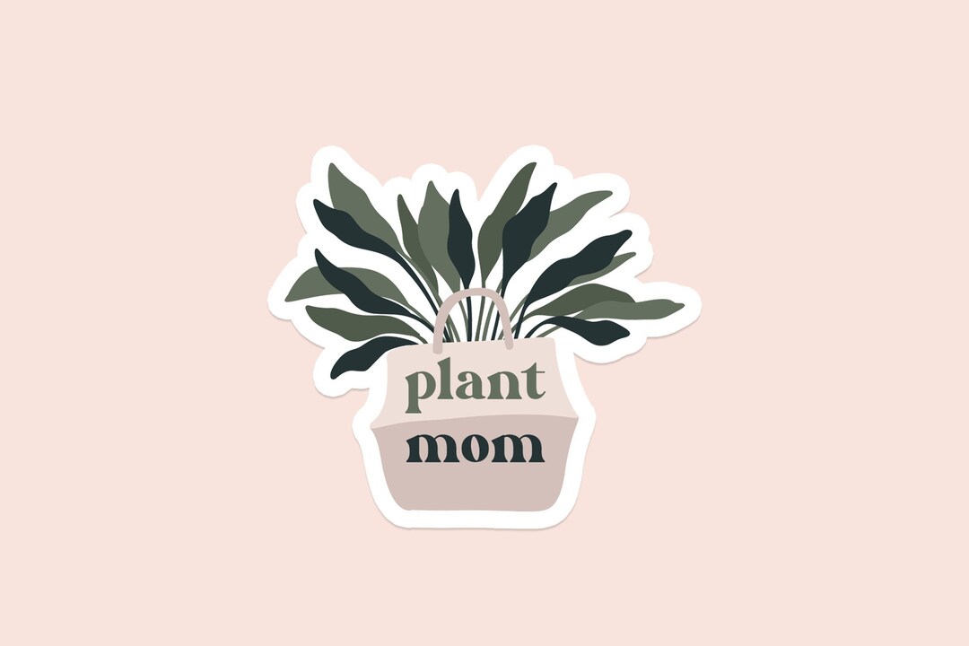 Plant Mom Sticker Plant Lover Plant Obsessed Laptop - Etsy
